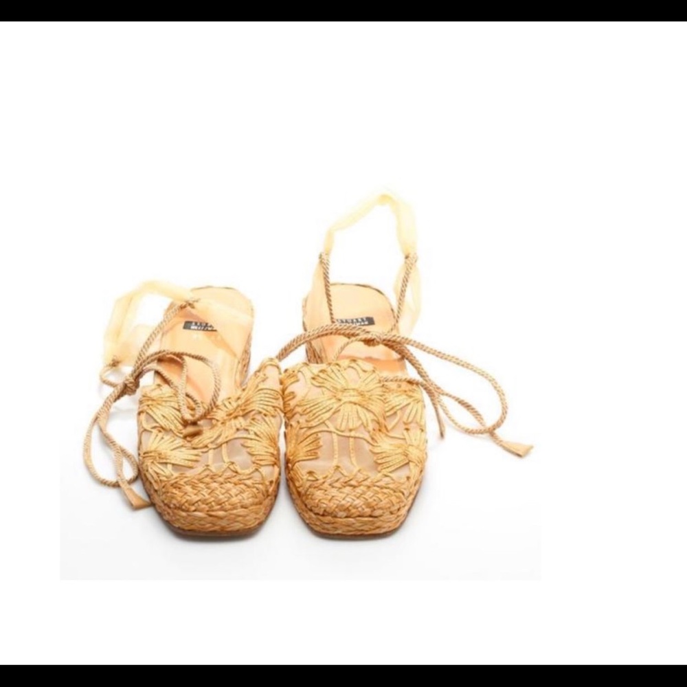1970’s Vintage Stuart Weitzman Rattan Ribbon Flats - Gem
